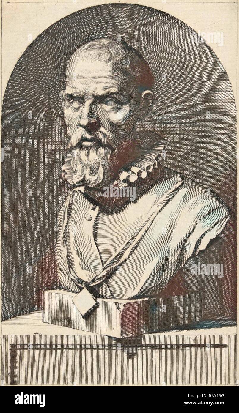 Portrait Bust of Peter Adriaansz. van der Werff, print maker: Hendrik ...