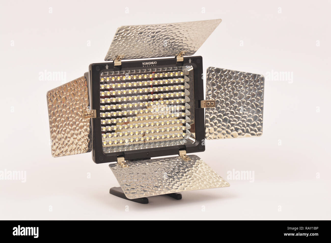 LED Video Light on white background Stock Photo - Alamy