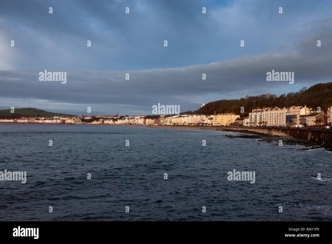 Panorama of Douglas on the Isle of Man. Douglas, Isle of Man Stock ...