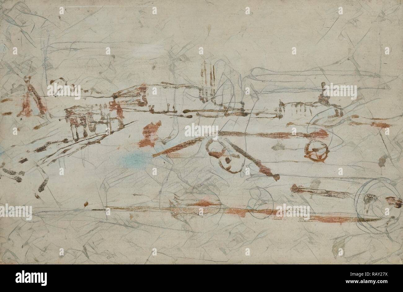 Town, George Hendrik Breitner, 1880 - 1923. Reimagined by Gibon ...