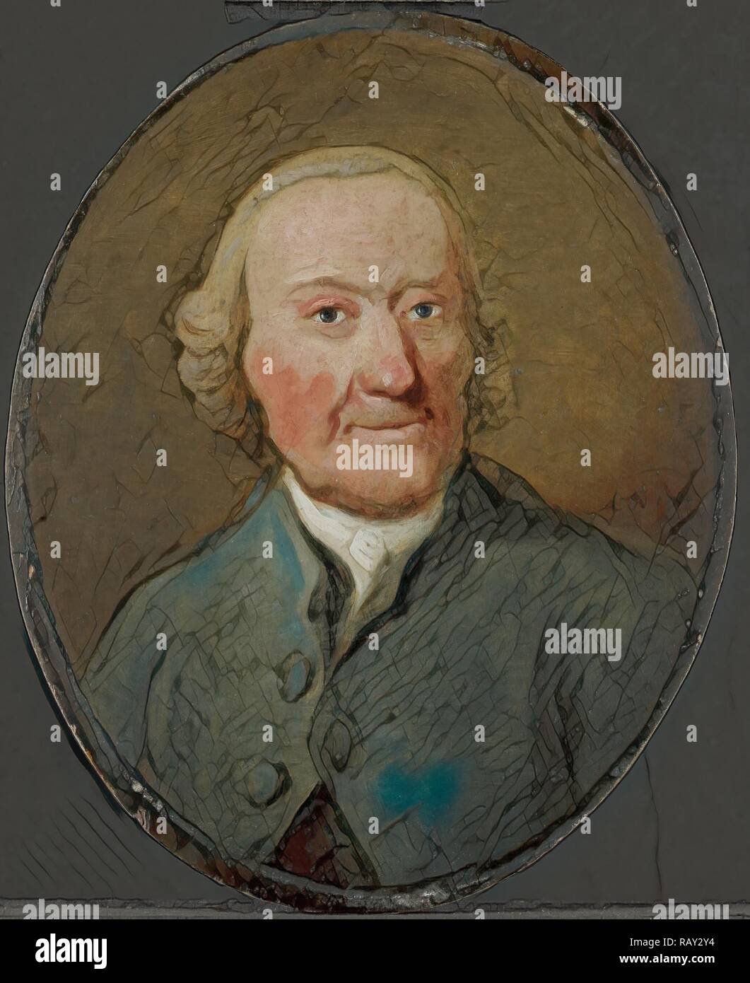 Self-Portrait, Aert Schouman, 1787. Reimagined by Gibon. Classic art ...