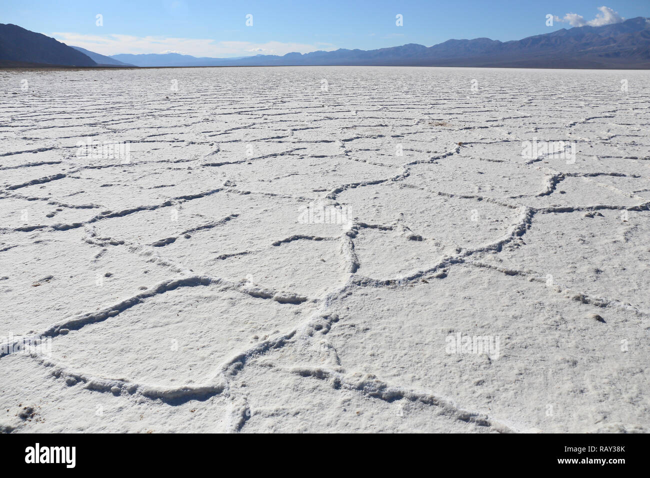 Salt at Badwater in Death Valley, California, USA Stock Photo - Alamy