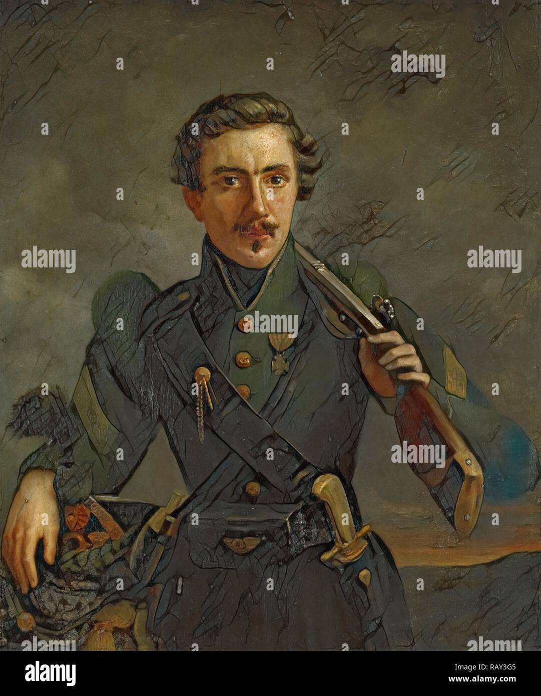 Self Portrait in the Uniform of the Jagers, Willem Jodocus Mattheus ...