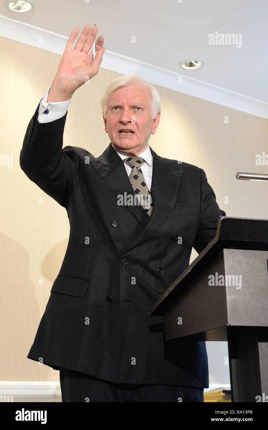 Former Conservative MP Harvey Proctor holds a press conference at St ...