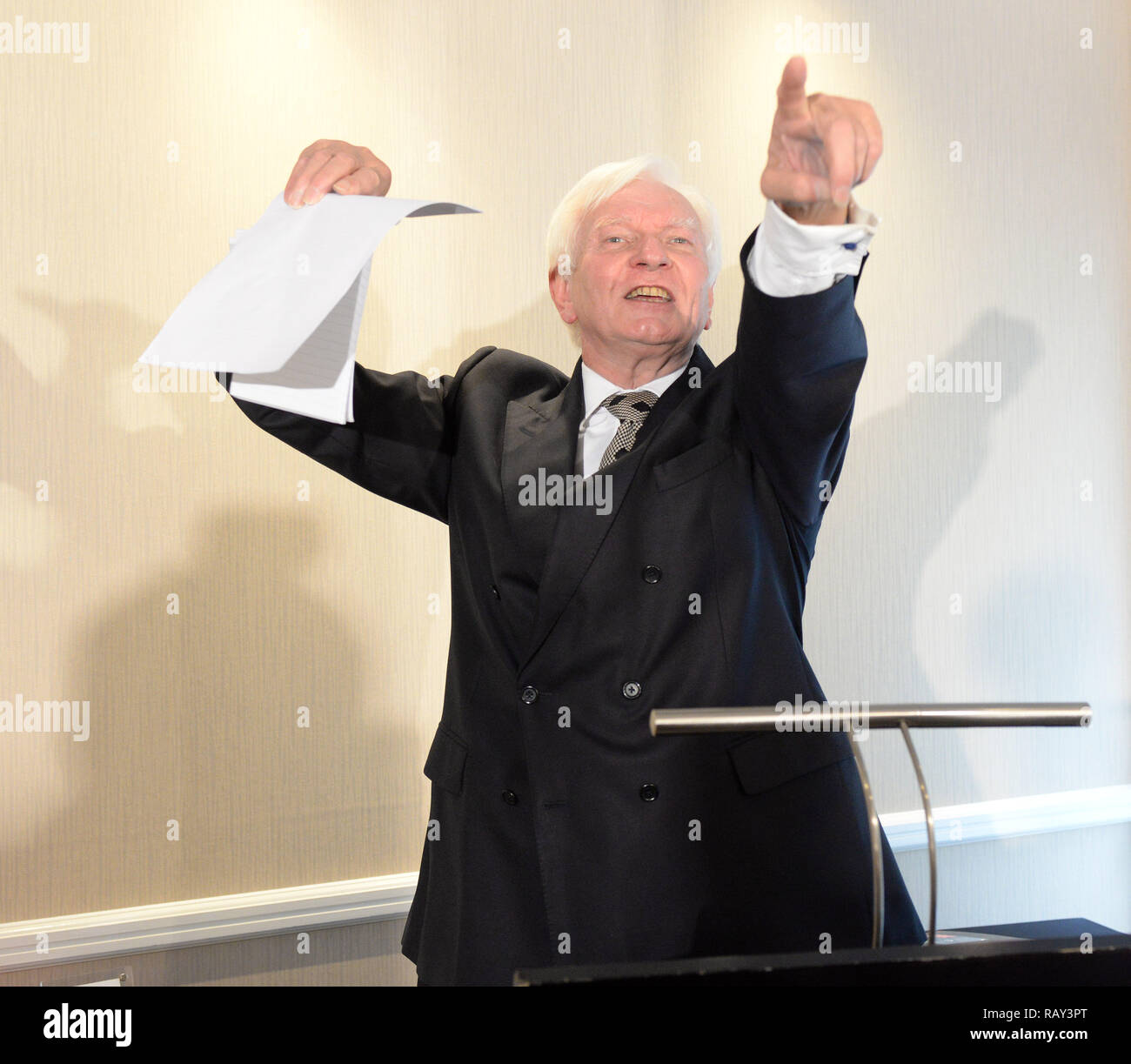 Former Conservative MP Harvey Proctor holds a press conference at St ...