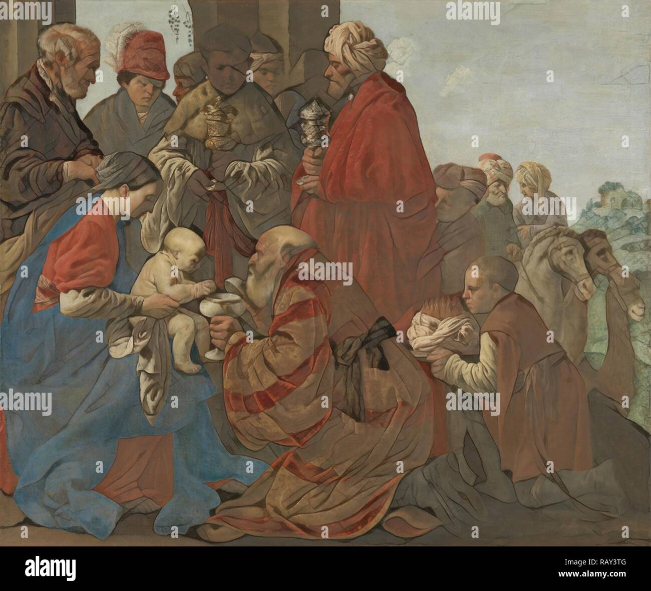 Adoration of the Magi, Hendrick ter Brugghen, 1619. Reimagined by Gibon ...