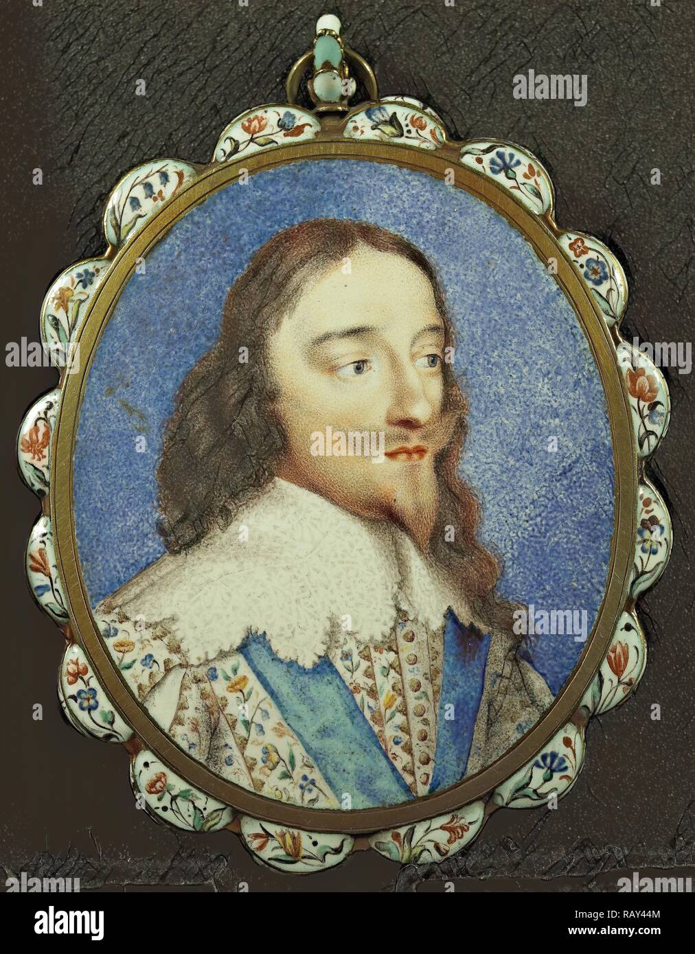 Karel I, 1600-49, king of England, Henri Toutin, 1636, Portrait ...