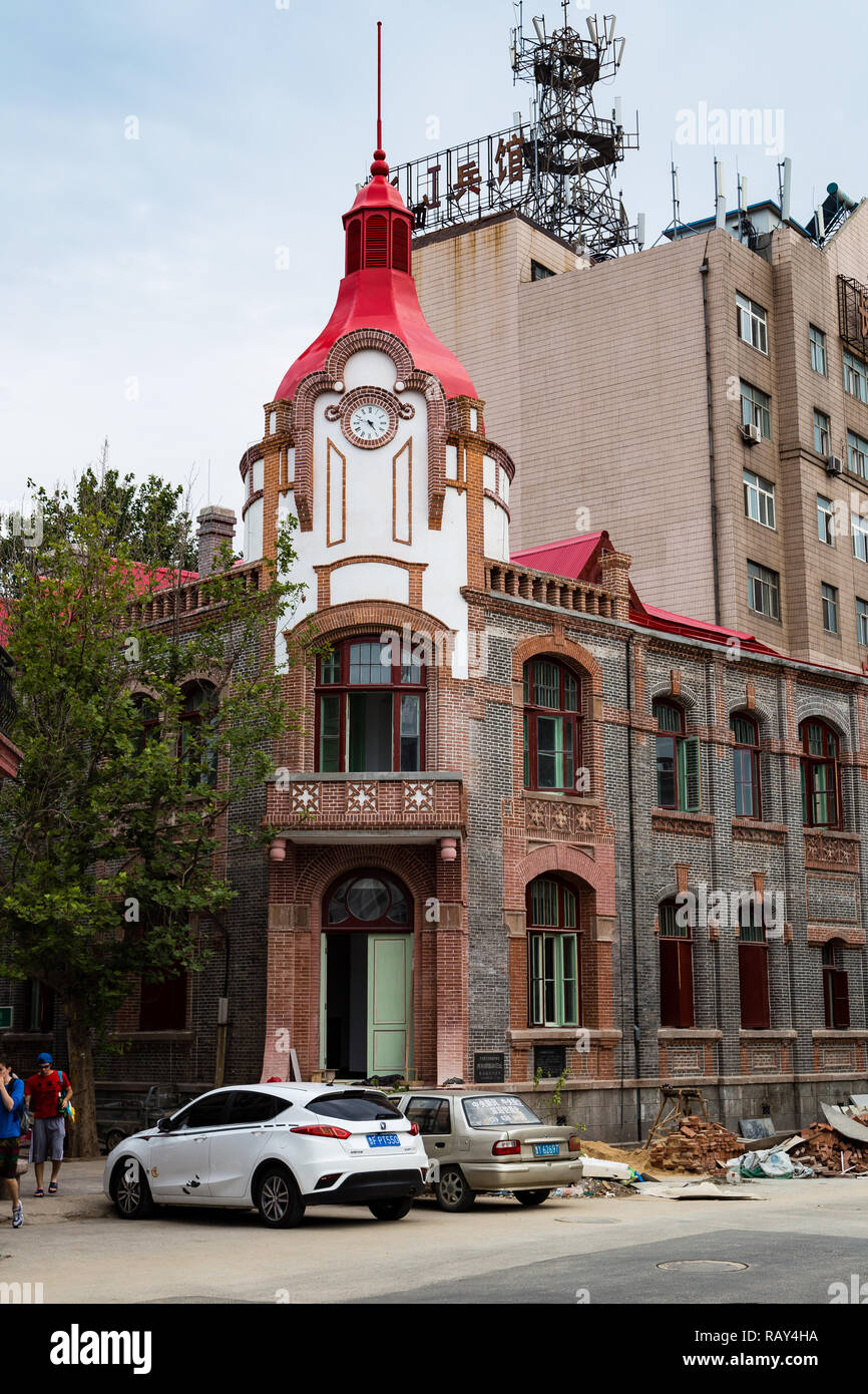 June 2015 - Yantai, China - German style buildings around of Yantai ...