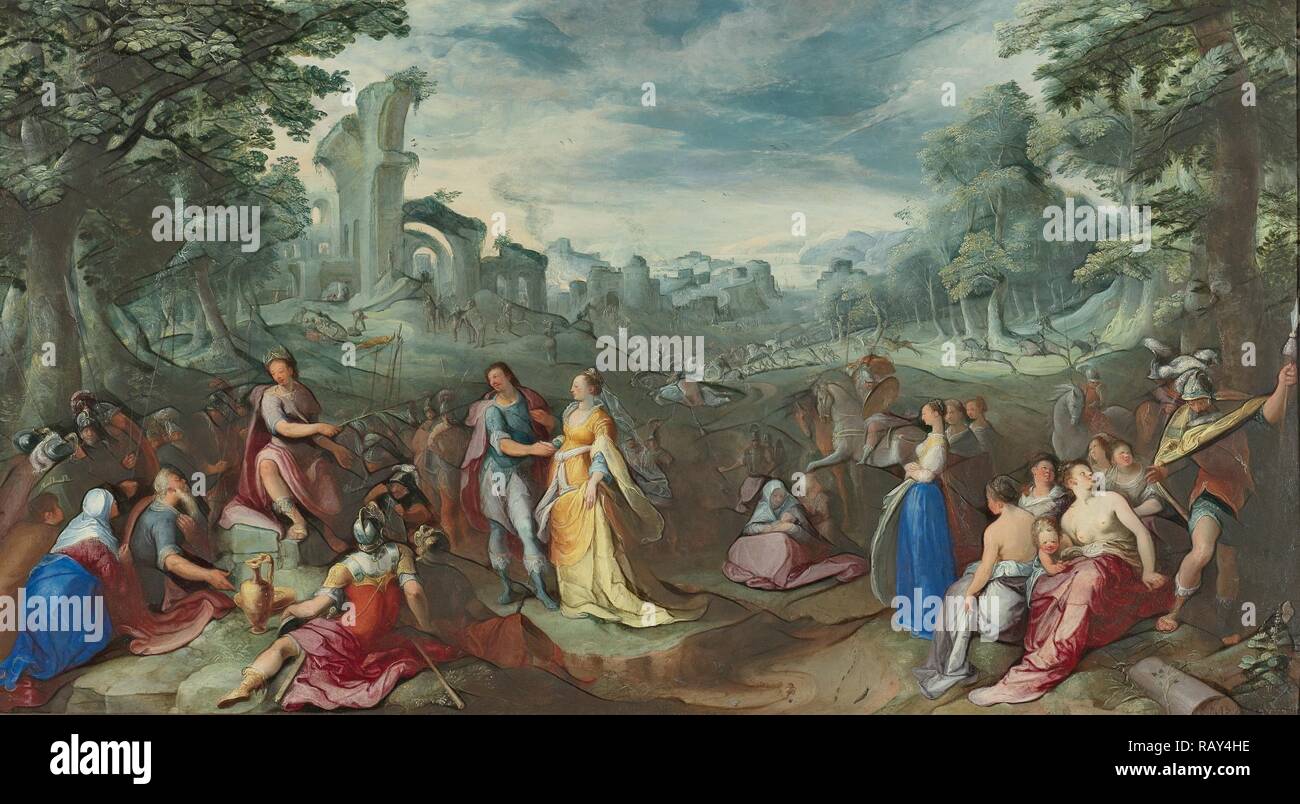 The Continence of Scipio, Karel van Mander, I, 1600. Reimagined by ...