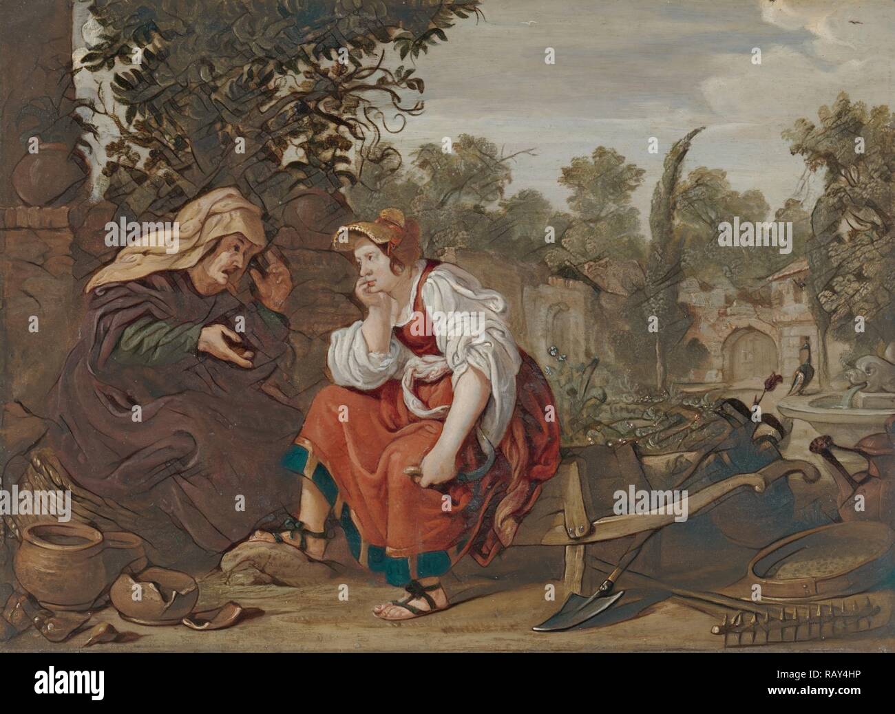 Vertumnus and Pomona, Jan Tengnagel, 1617. Reimagined by Gibon. Classic ...