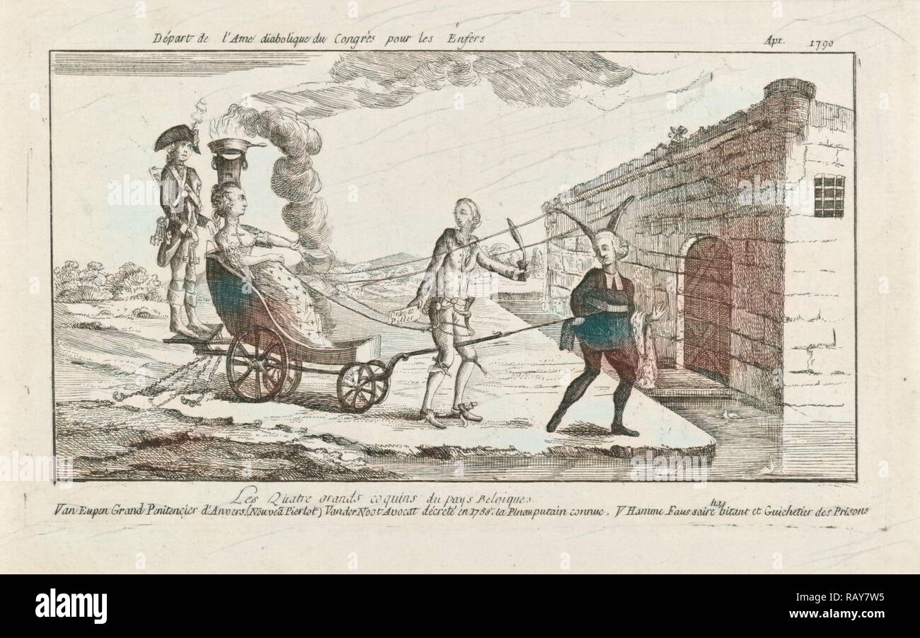 Drawing by Hendrik van der Noot and Petrus van Eupen, 1790, Anonymous ...