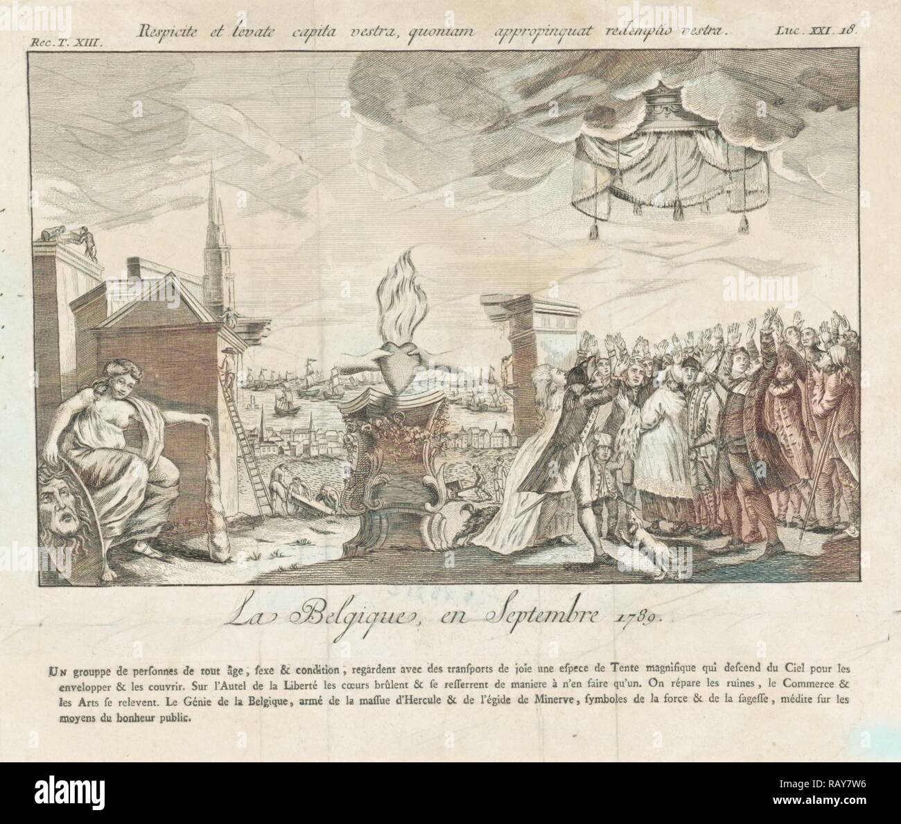 Allegory of the Brabant Revolution, 1789, Anonymous, 1789. Reimagined ...