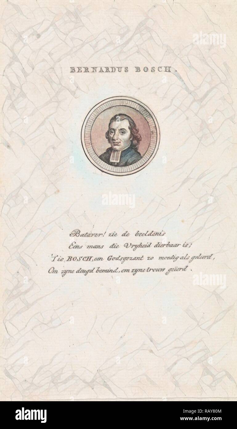 Portrait of Bernard Bosch, Jacobus Wijsman Abraham Jacobsz. Hulk, 1787 ...