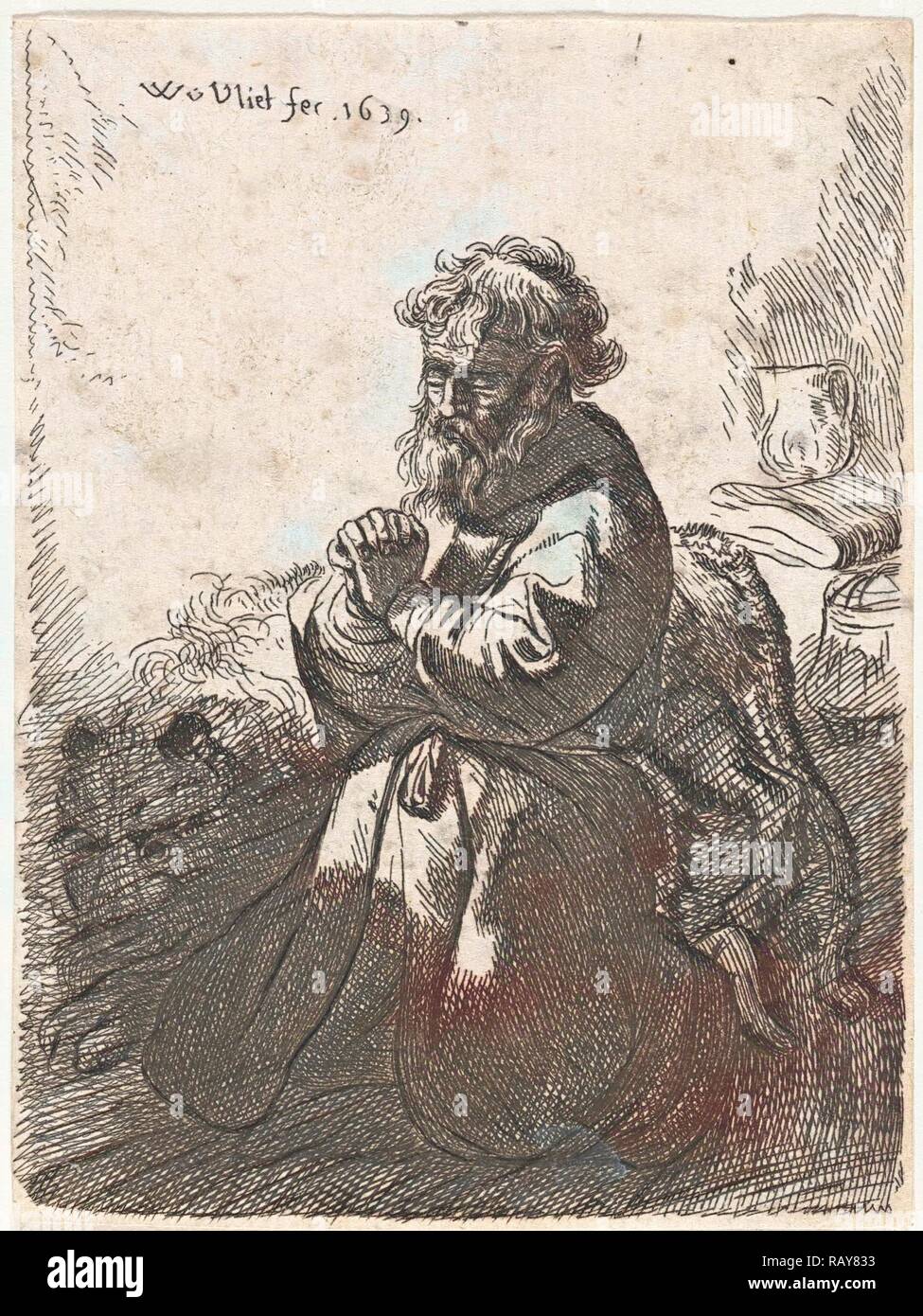 H. Jerome in prayer, Willem van der Vliet (ca. 1584-1642), Rembrandt ...