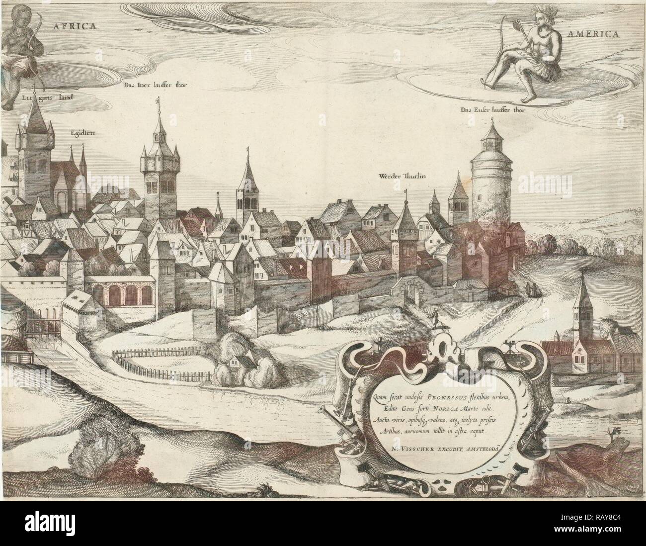 Nuremberg, Germany sheet 2, Dirk Eversen Lons, Nicolaes Visscher I ...