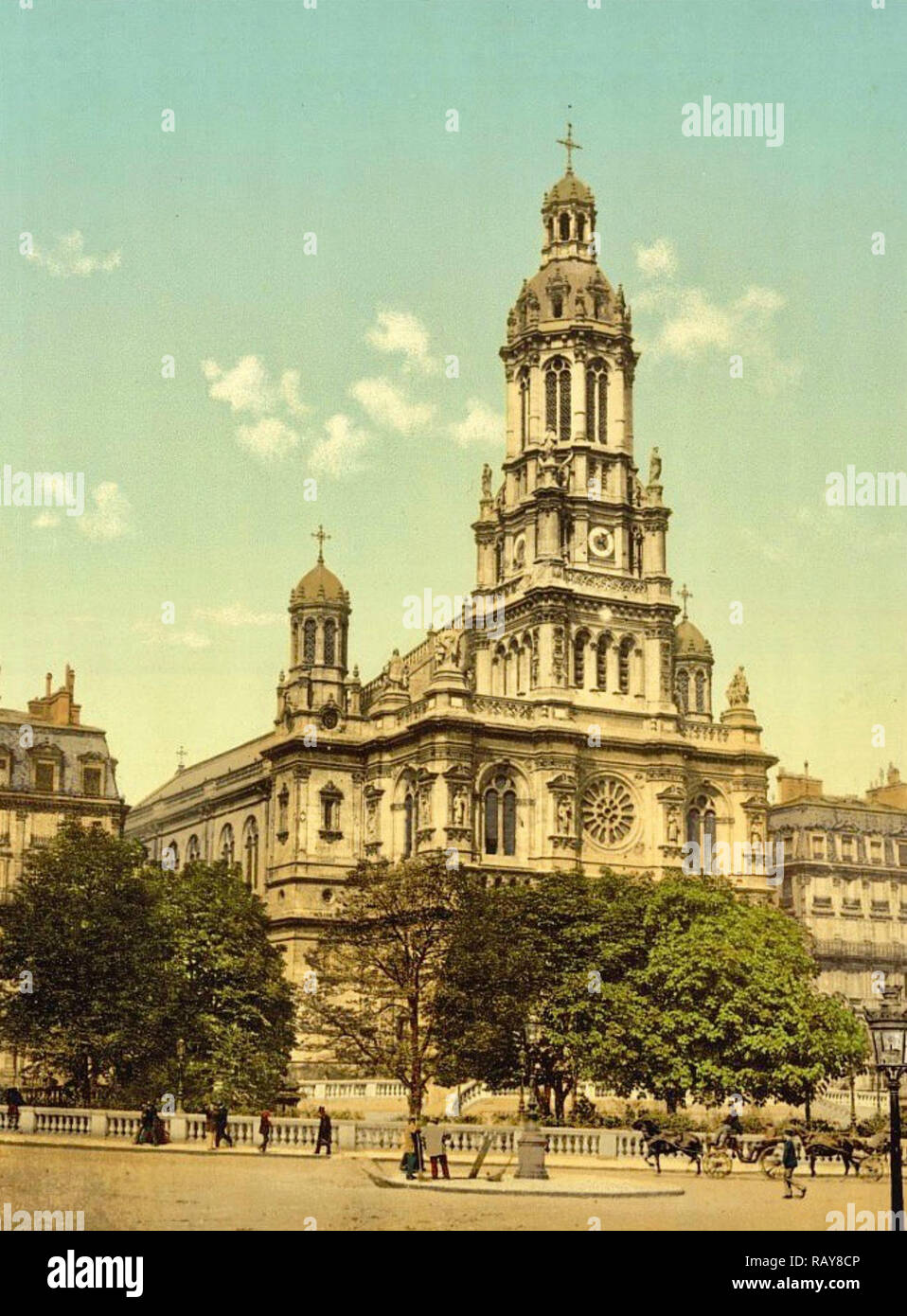 Trinity Church, Paris. Between 1890 & 1910 Stock Photo - Alamy