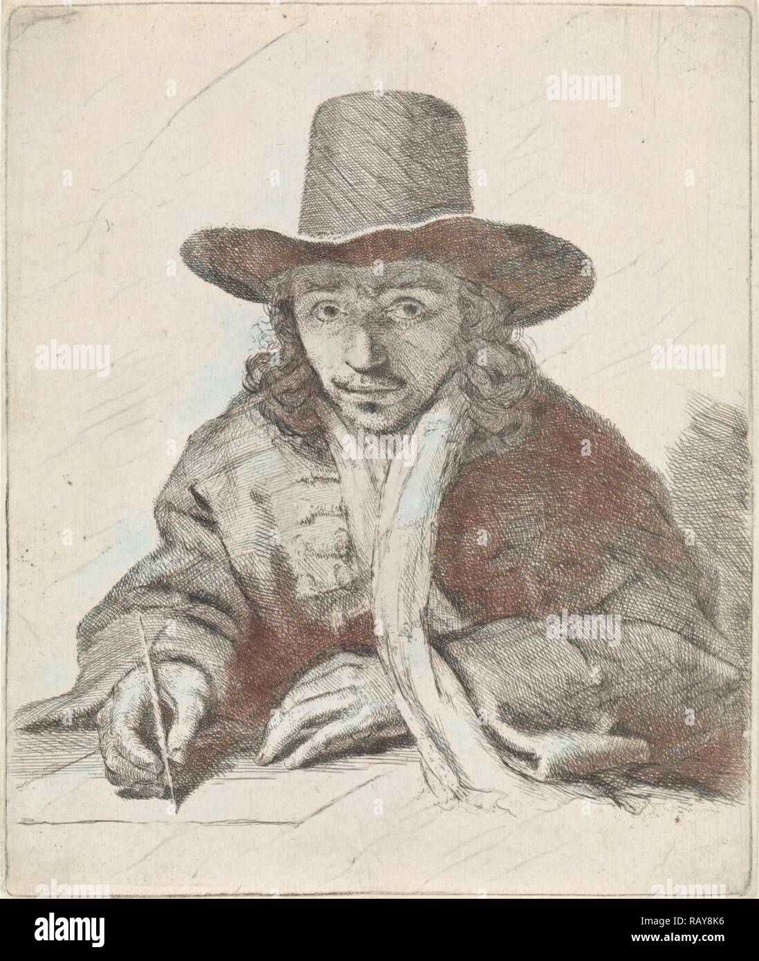 Self-portrait of John Lutma, characteristic, Johannes Lutma (II), 1643 ...