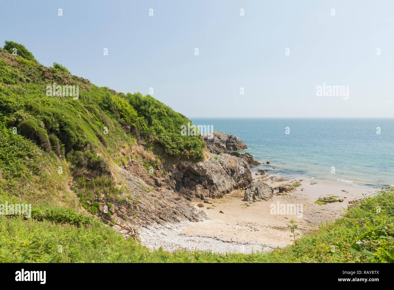 Wales gower peninsula brandy cove hi-res stock photography and images ...