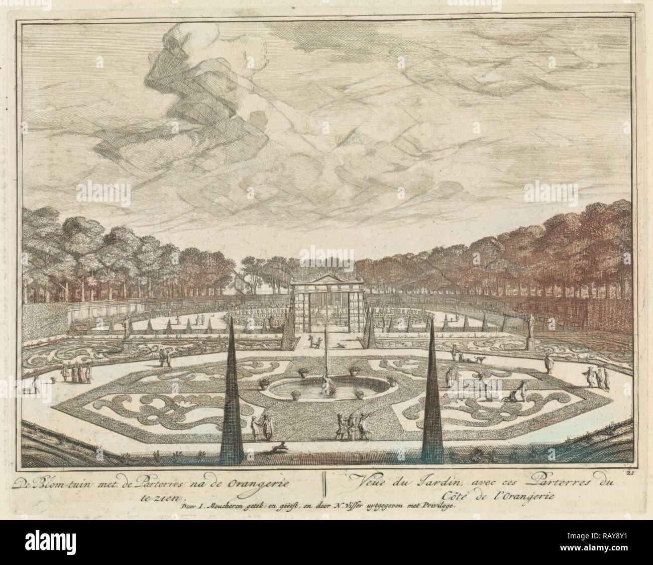 Formal gardens at Castle Heemstede, Large pond at Castle Heemstede ...