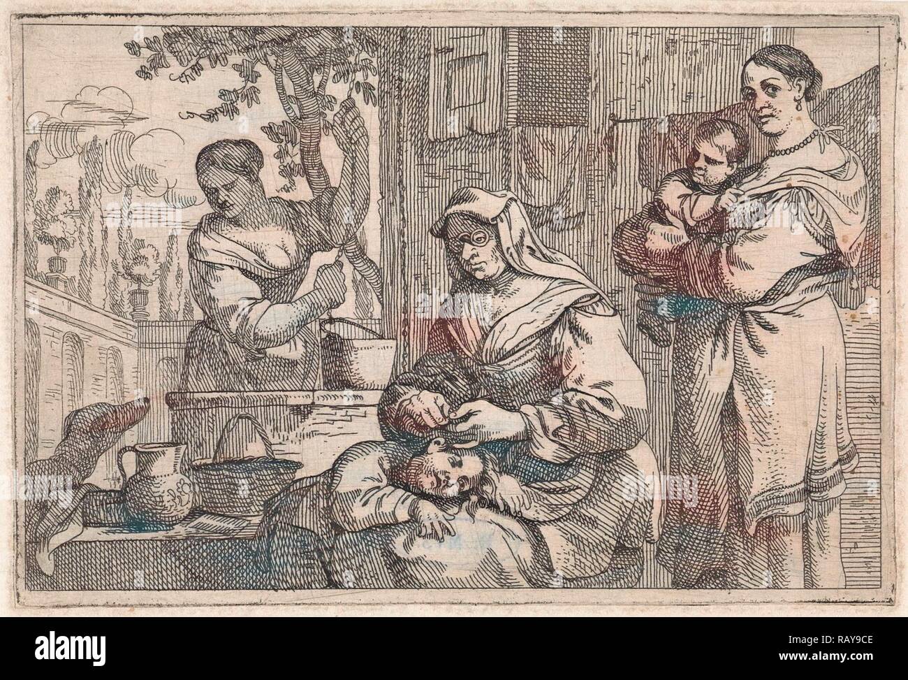 Old woman delousing hi-res stock photography and images - Alamy