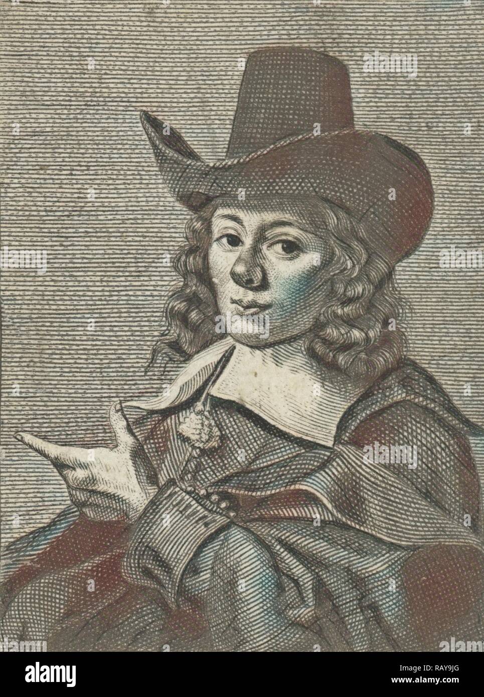 Portrait of Pieter Schout, Reinier van Persijn, 1623 - 1668. Reimagined ...