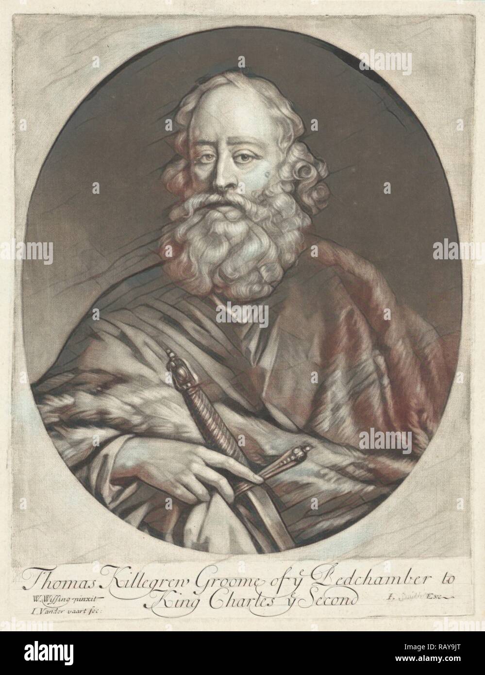 Portrait of Thomas Killigrew, Jan van der Vaart, John Smith, 1662 ...