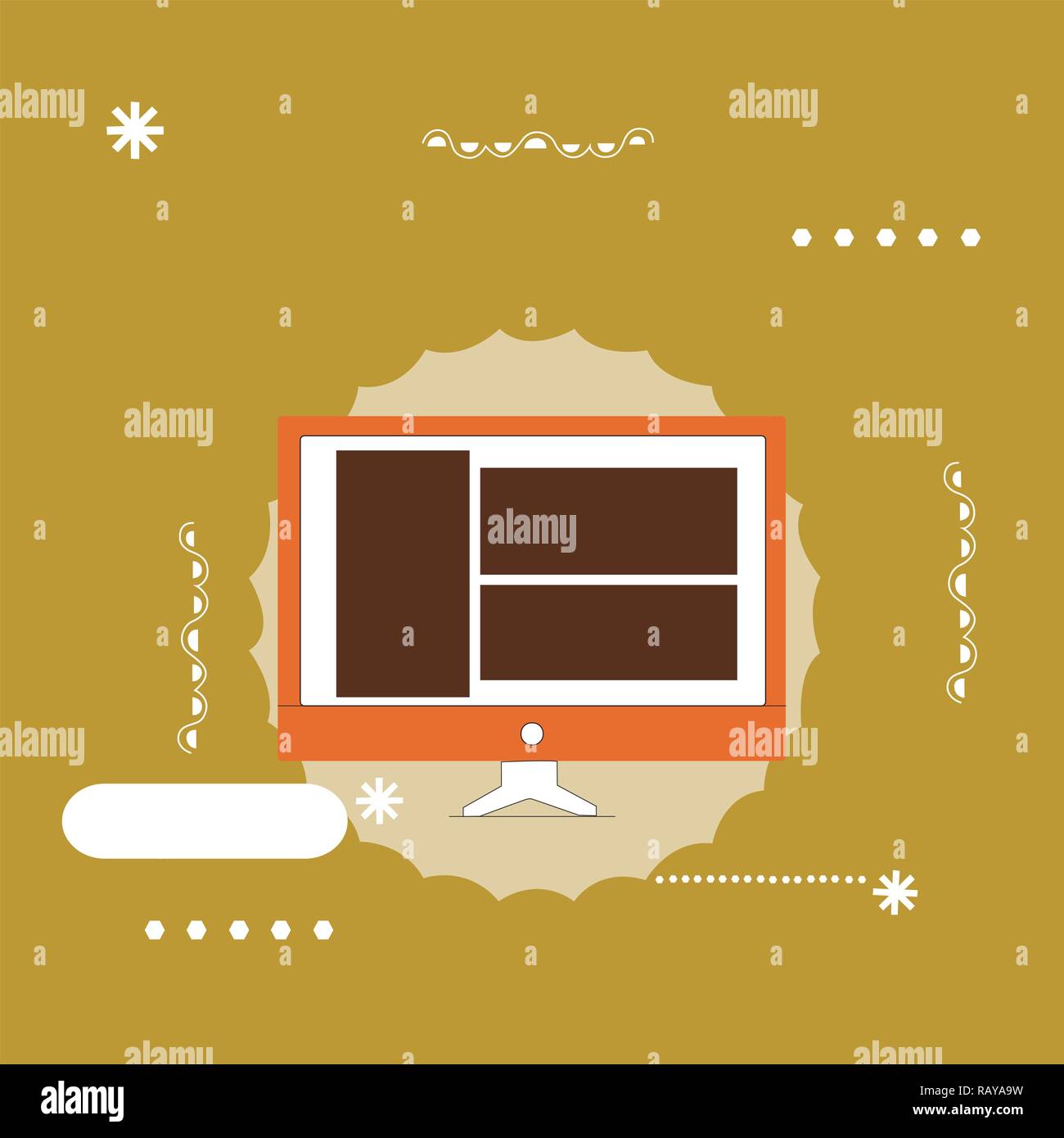 Flat design business Vector Illustration Empty template Layout for ...