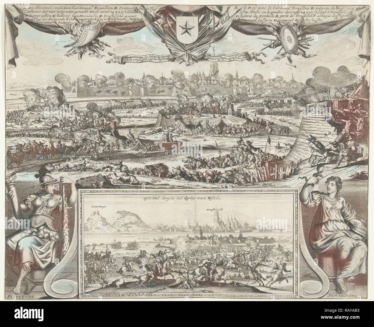 Siege of Maastricht by Louis XIV, 1673, Gaspar Bouttats, 1673 ...