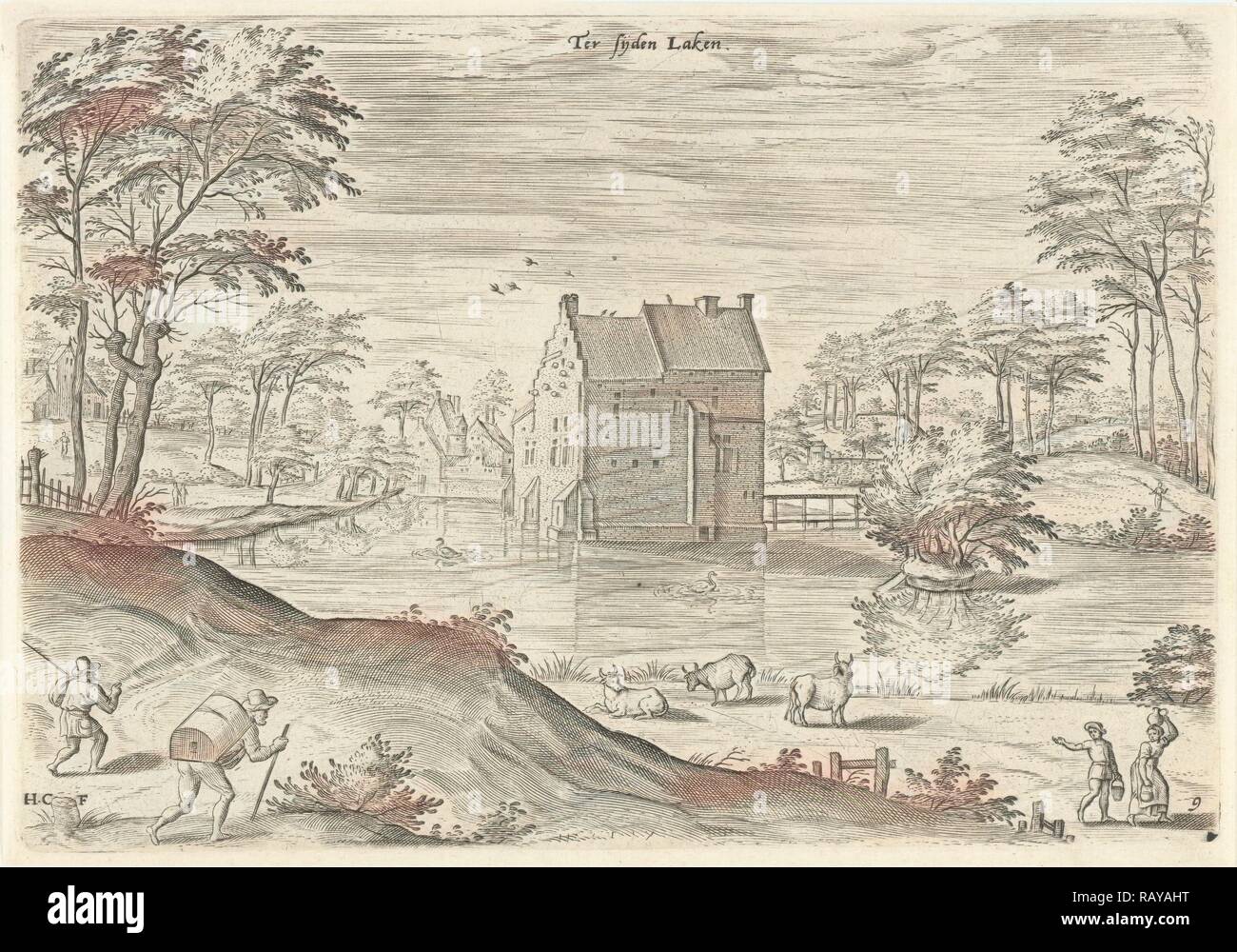 Castle Coensborg in Laken, Hans Collaert I, Hans Bol, Claes Jansz ...