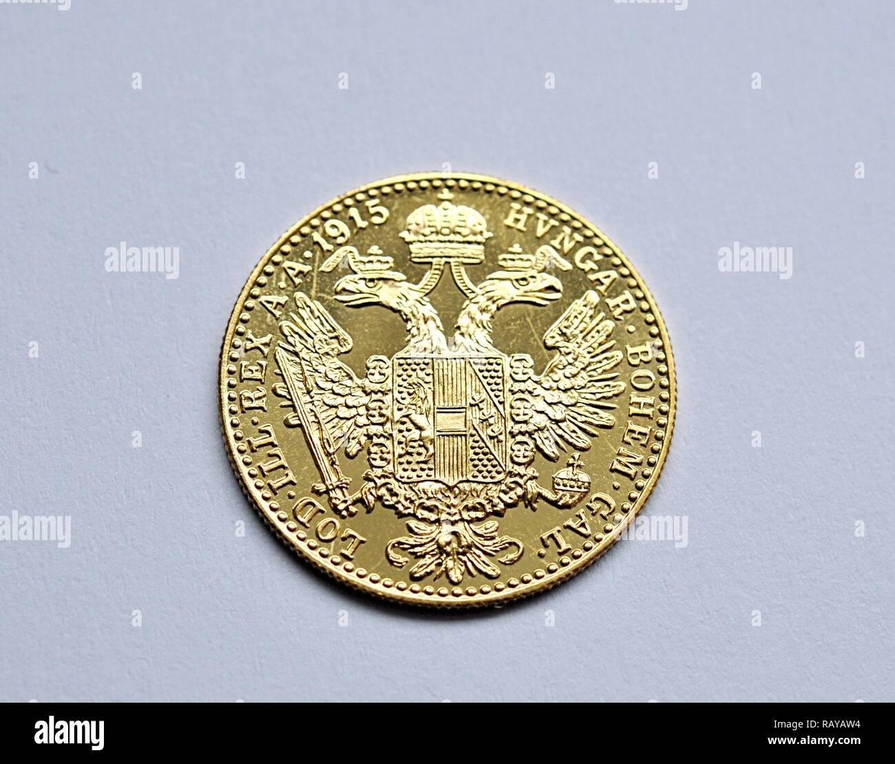 gold coins Ducat Stock Photo - Alamy