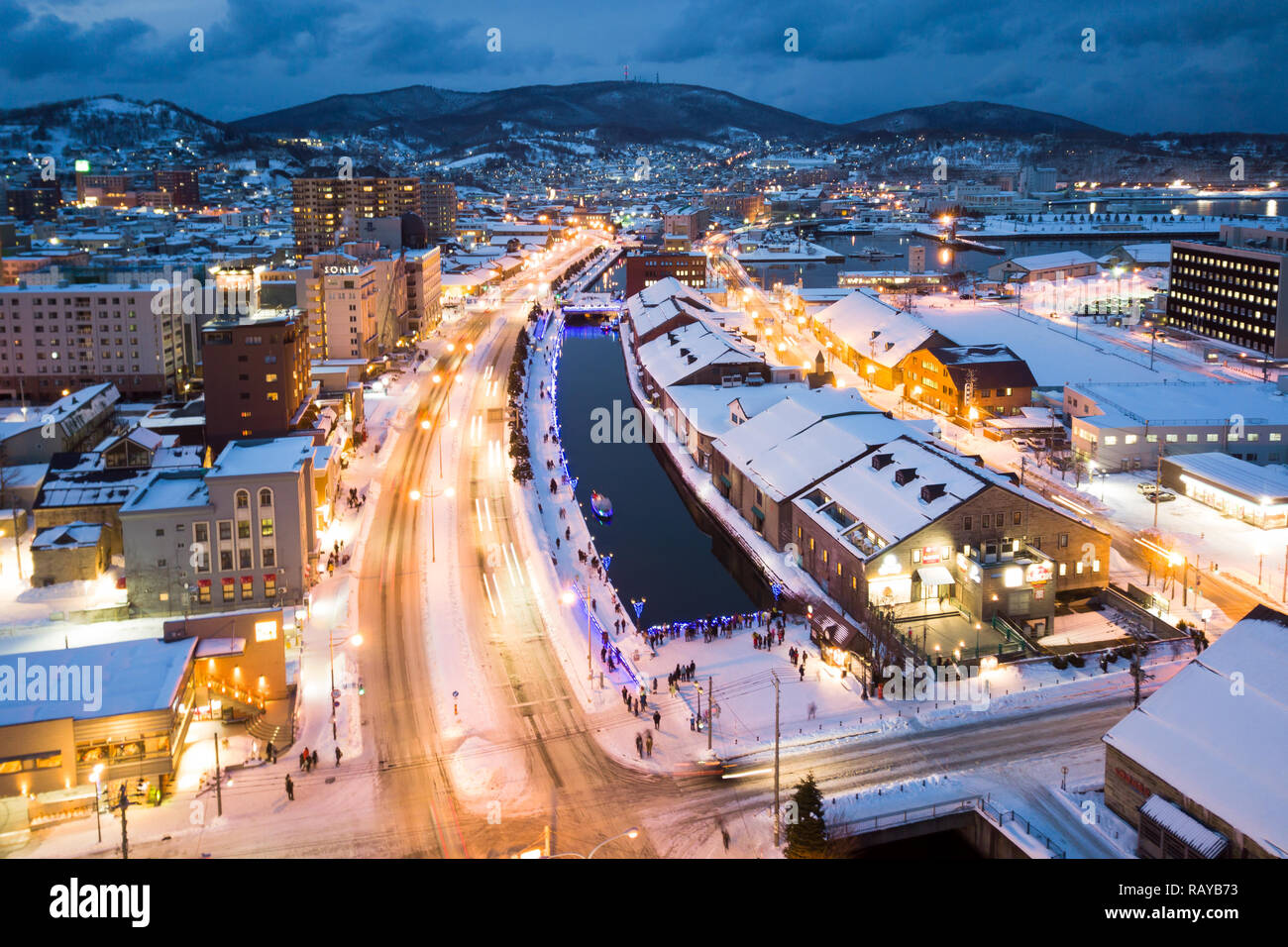 Otaru city view snow hokkaido hi-res stock photography and images - Alamy