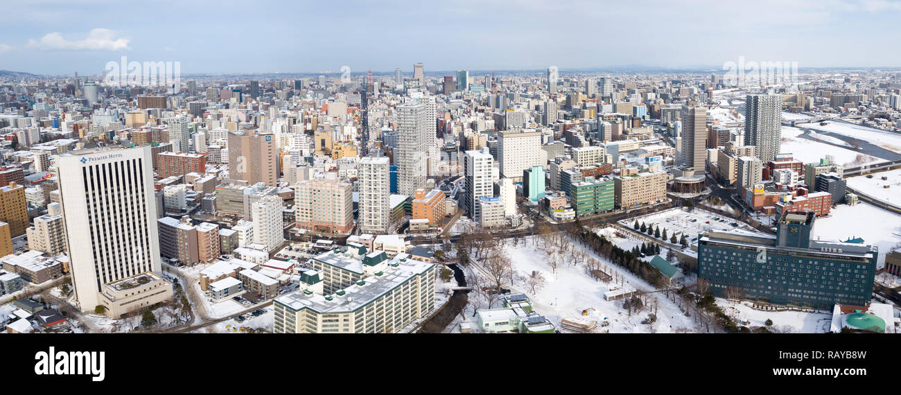Sapporo city skyline view hi-res stock photography and images - Alamy
