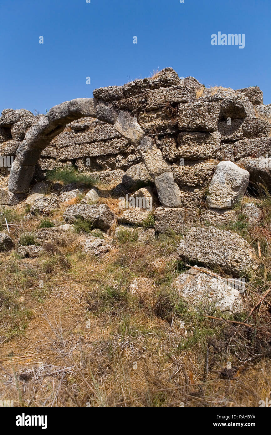 The ruins of the ancient city of Side. Turkey Stock Photo - Alamy