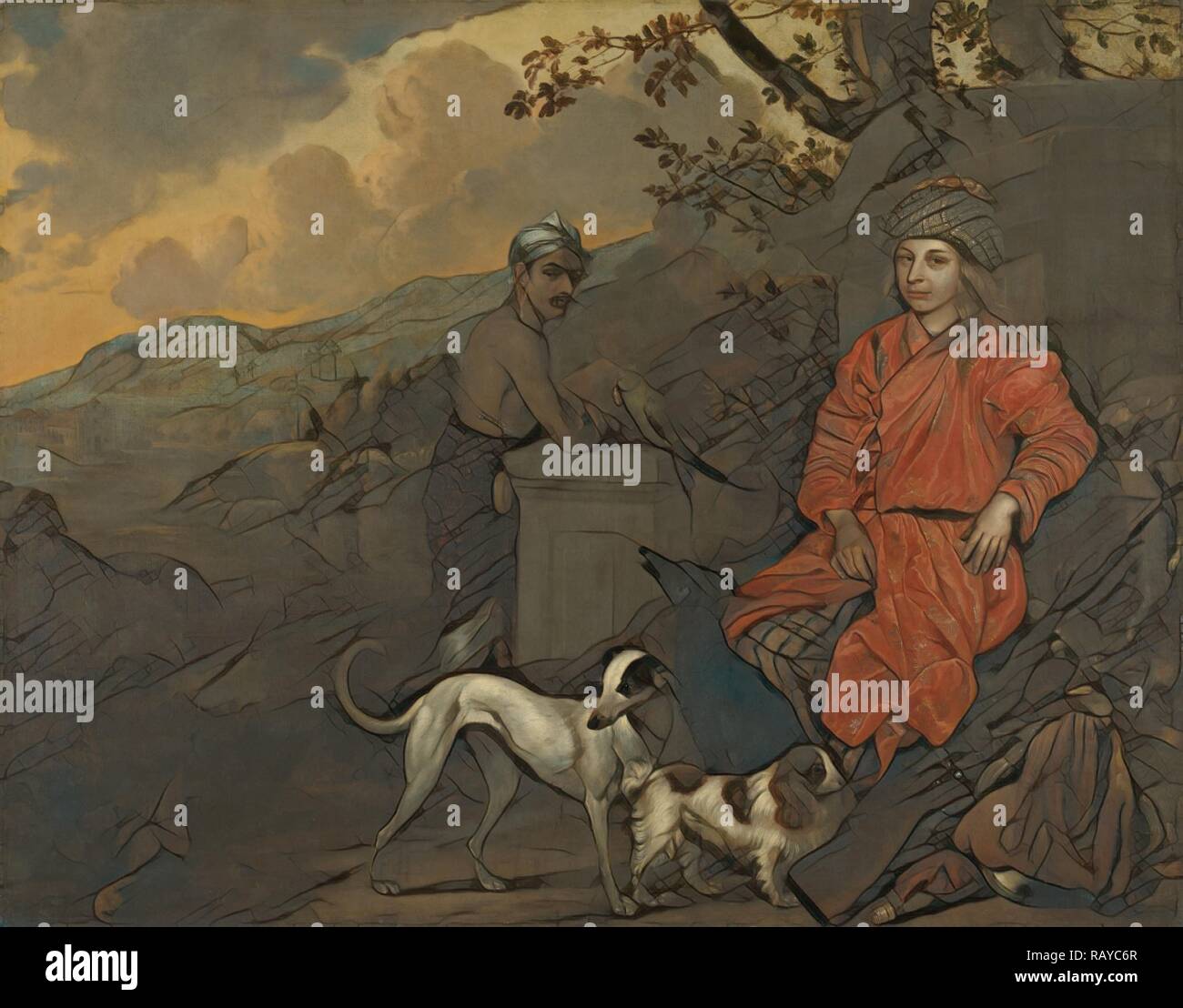 Portrait of Philippus Baldaeus and Gerrit Mossopotam, Johan de la ...