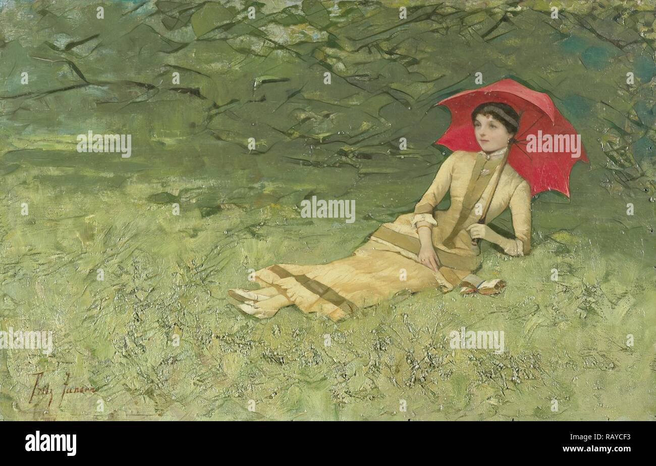Summer afternoon, Frits Jansen, 1880 - 1890. Reimagined by Gibon ...