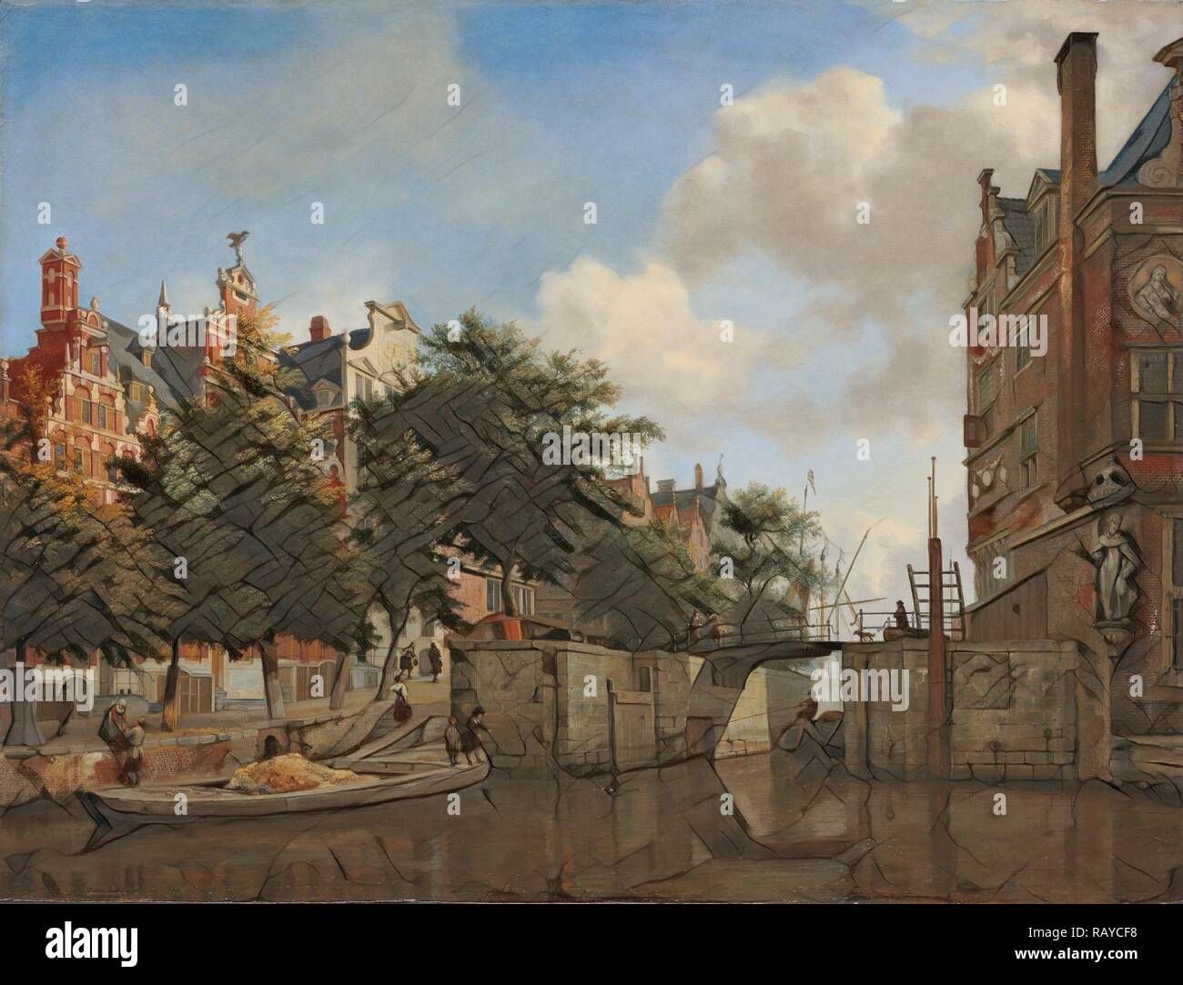 Amsterdam City View with Houses on the Herengracht and the old ...