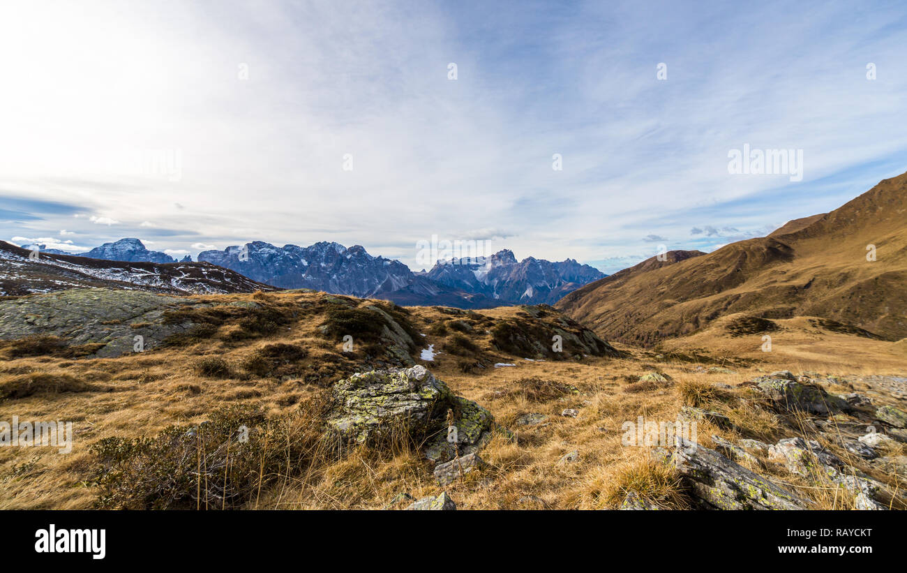 Fall is coming in the italian alps Stock Photo - Alamy
