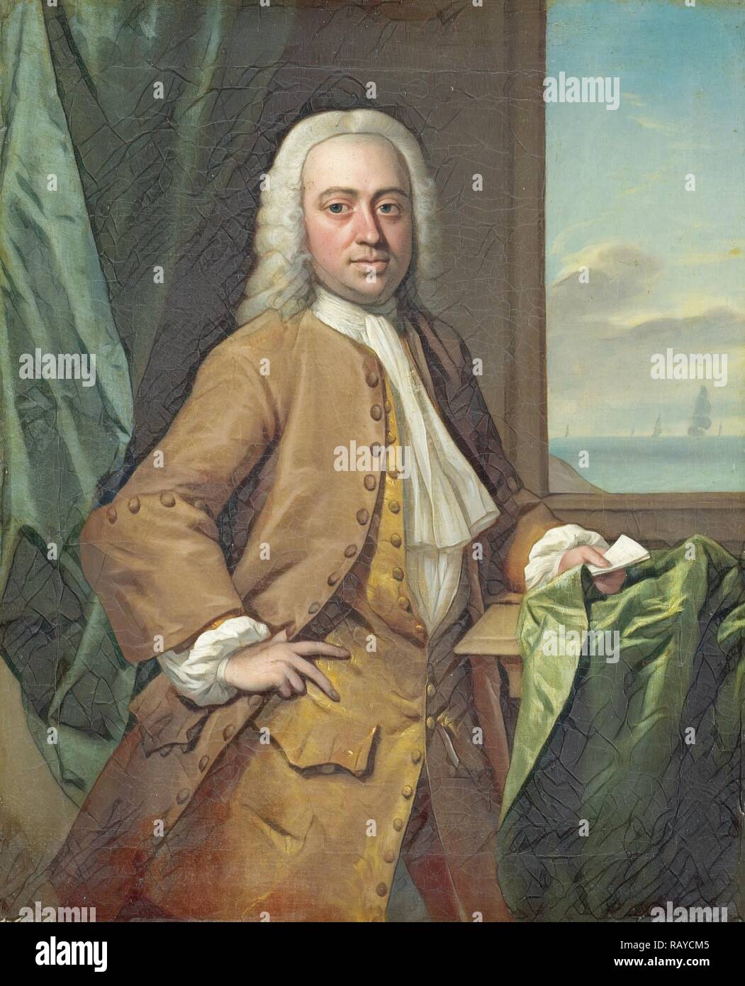 Portrait of Isaac Parker, Merchant from Middelburg, Philip van Dijk ...