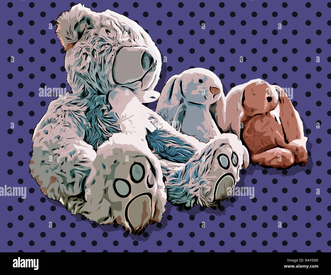 Teddy bears, soft and soft stuffed animals, tenderness and affection ...