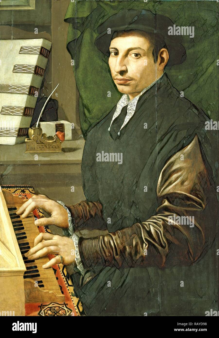Man Playing the Clavichord, Francesco Traballesi, 1554 - 1570 ...