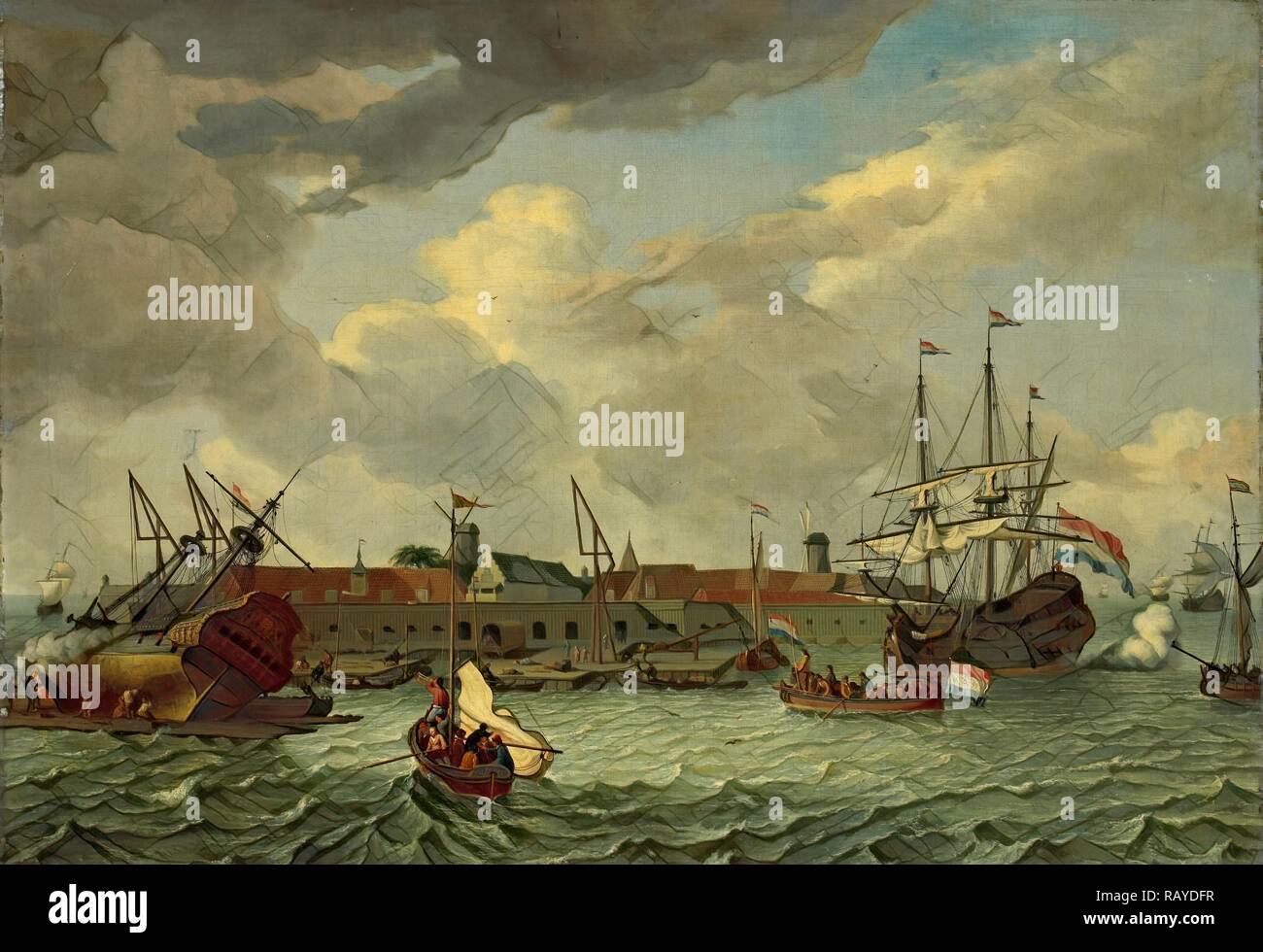 The Island of Onrust near Batavia Jakarta Indonesia, manner of Abraham ...