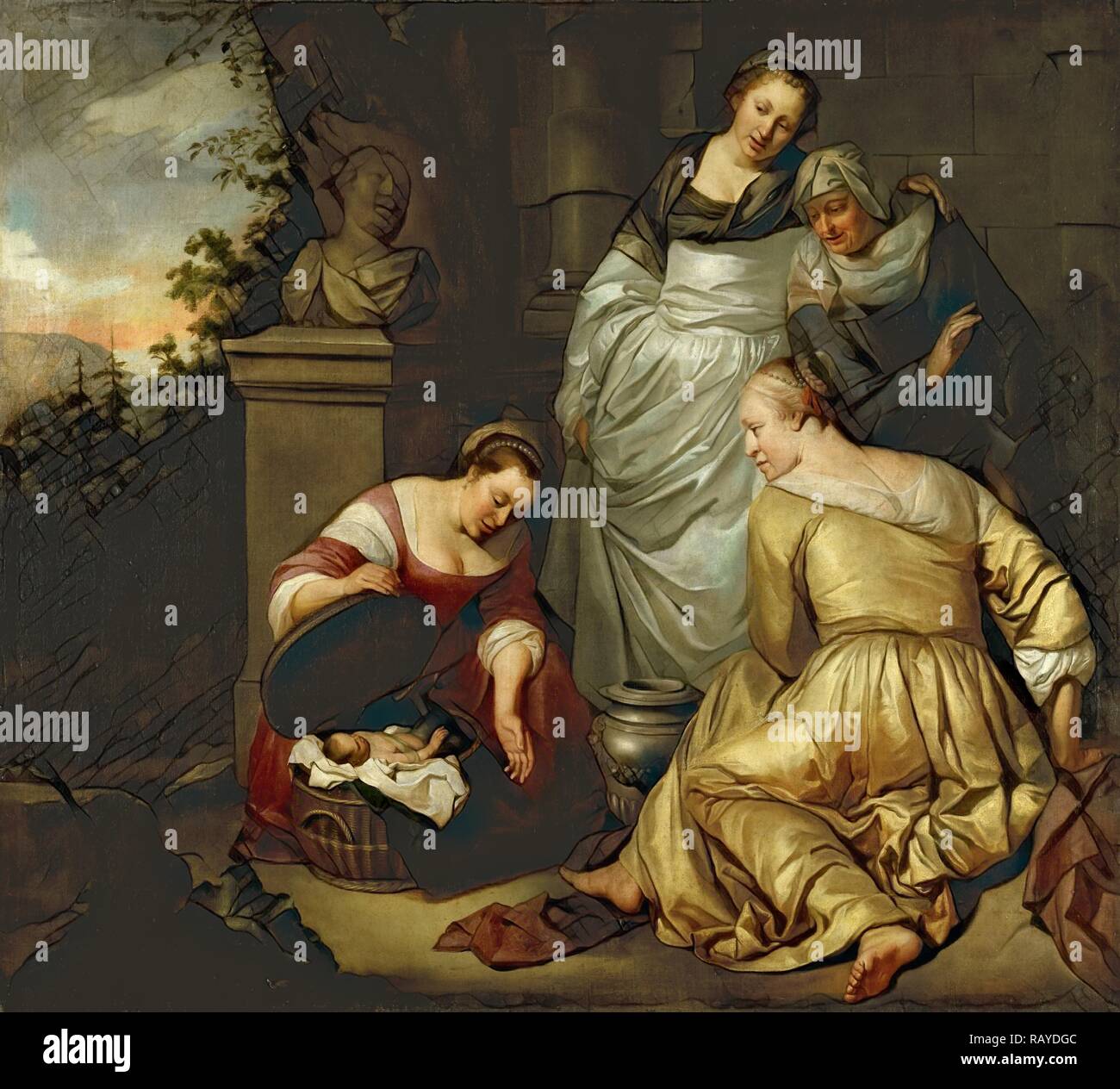 The Daughters of Cecrops, King of Attica, Find Erichthonius, Hendrick ...