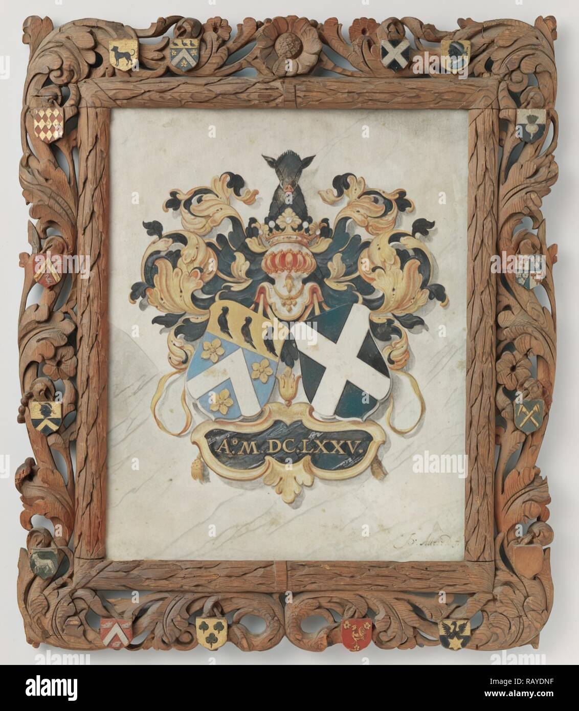 The alliance weapons of Jan Boudaen Courten en Anna Maria Hoeufft ...