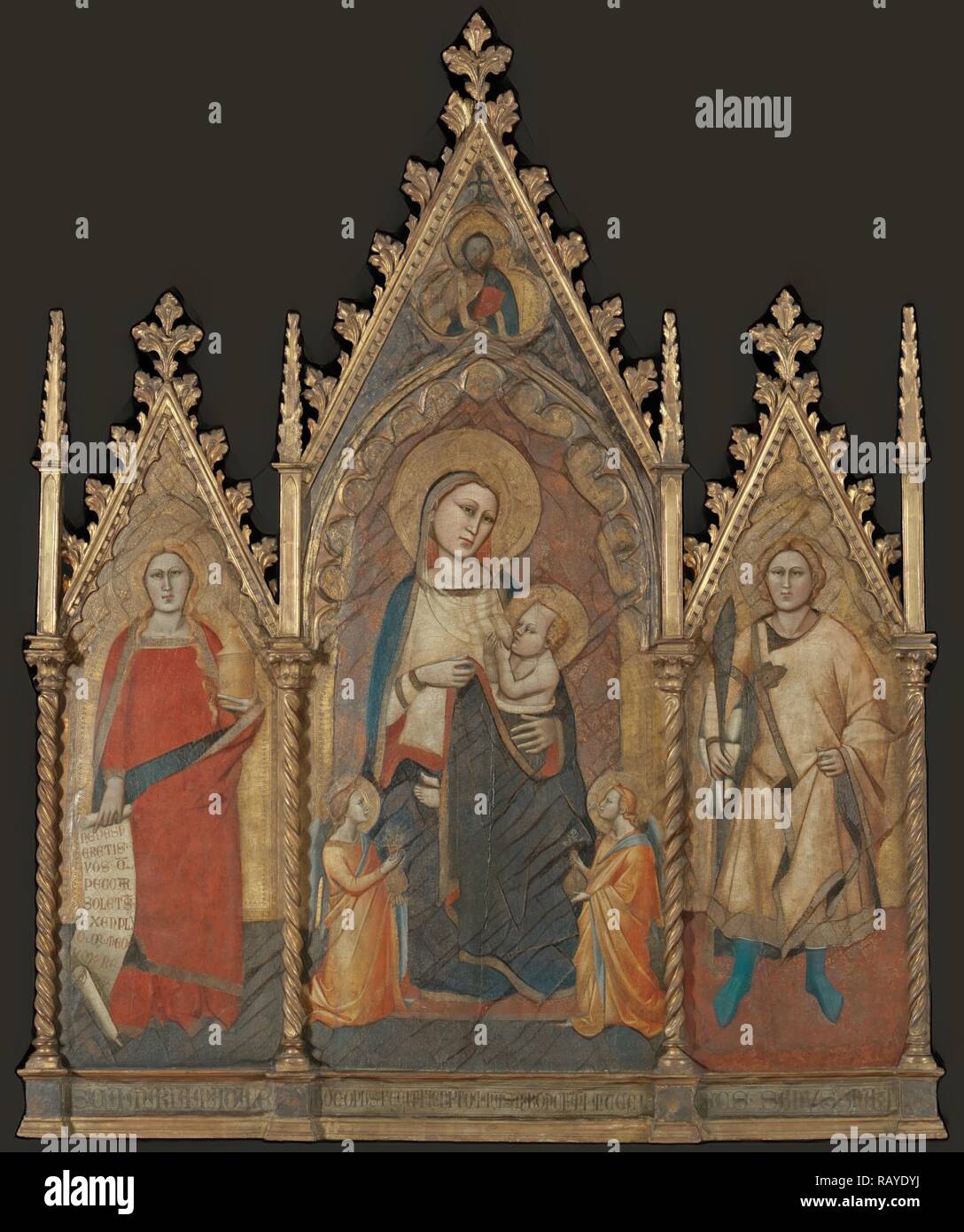 Triptych with the Virgin and Child, and Saints Mary Magdalene and ...