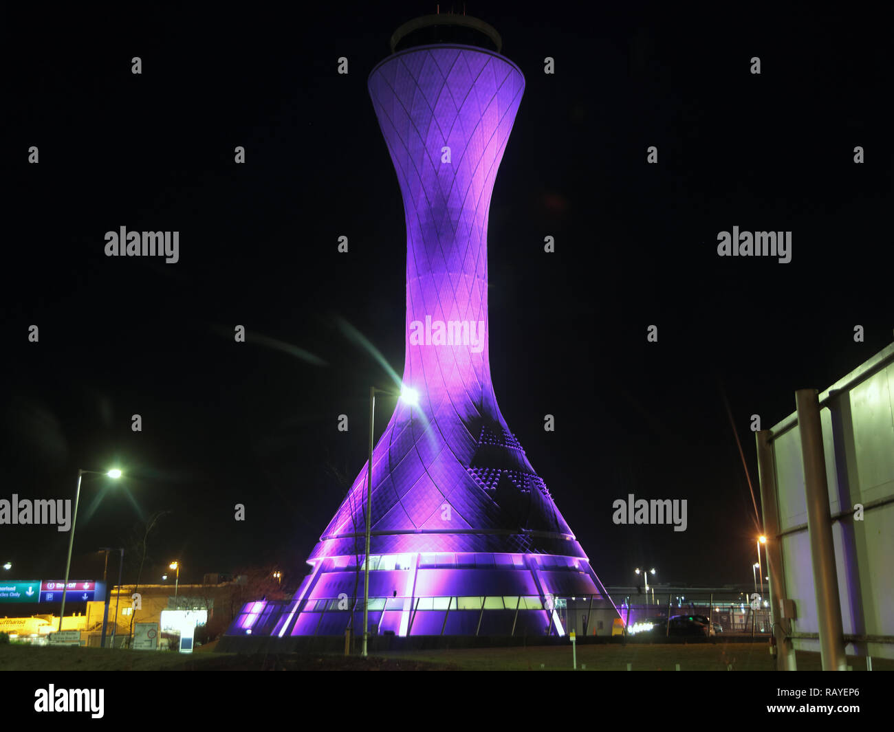 Edinburgh airport control tower hi-res stock photography and images - Alamy