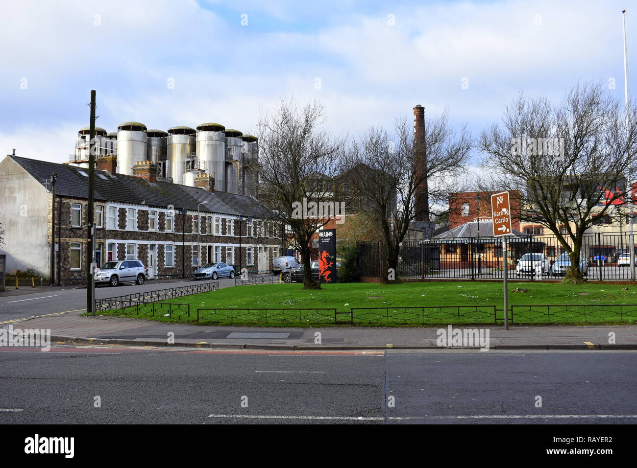 Brains brewery fermentation tanks hi-res stock photography and images ...