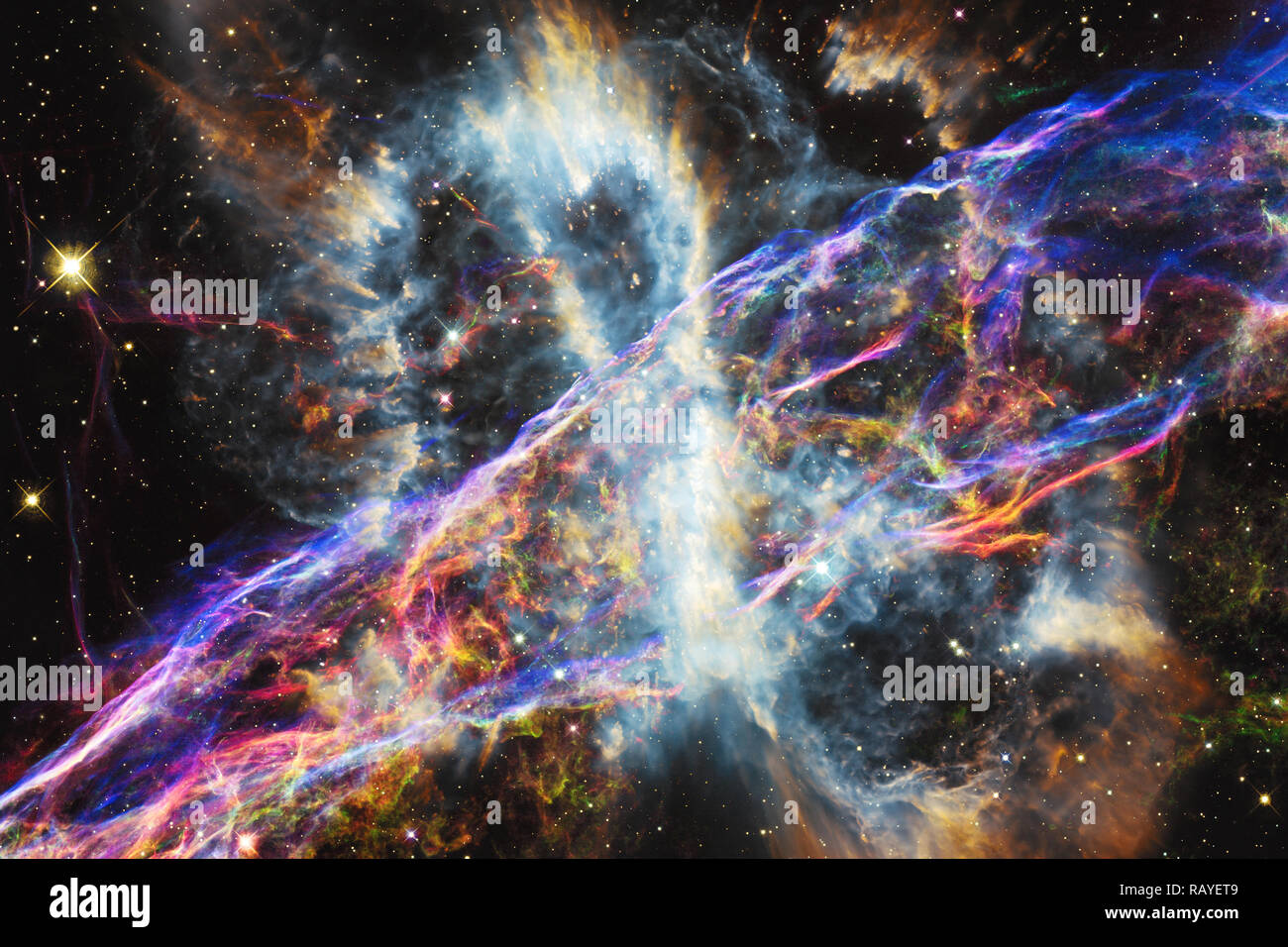 Landscape of star clusters. Beautiful image of space. Cosmos art ...
