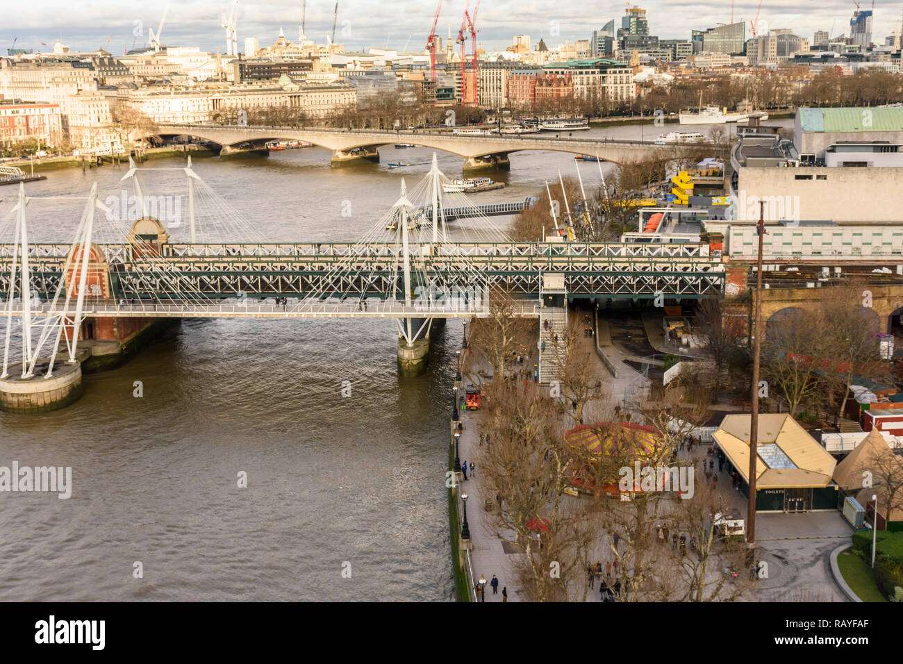 The Queen's Walk, London, UK Stock Photo - Alamy