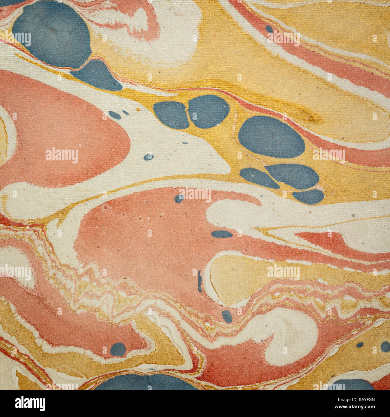 marbled Indian cotton rag paper with multi color swirls Stock Photo - Alamy