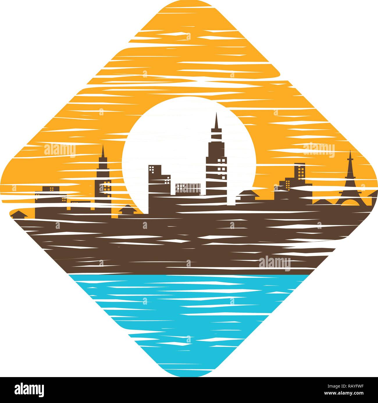 cityscape view sign symbol vector Stock Vector Image & Art - Alamy